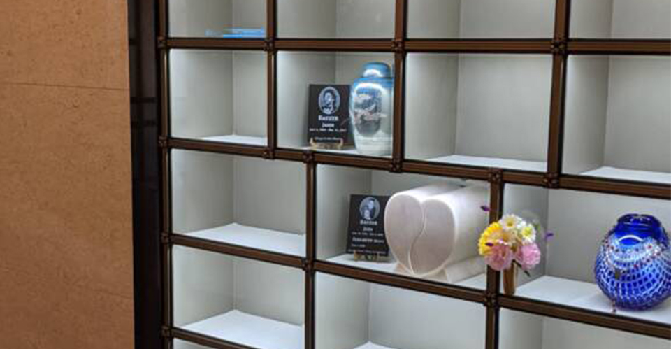 Glass Front Niches, Indoor Glass Niches | KyberCC